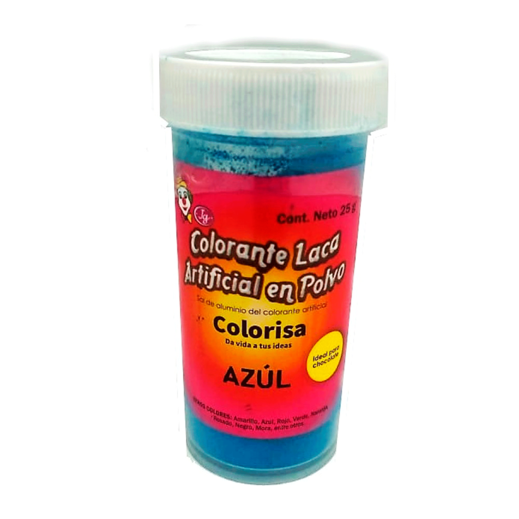 Colorante En Polvo Laca Para Chocolate Colorisa 25 Gr Azul