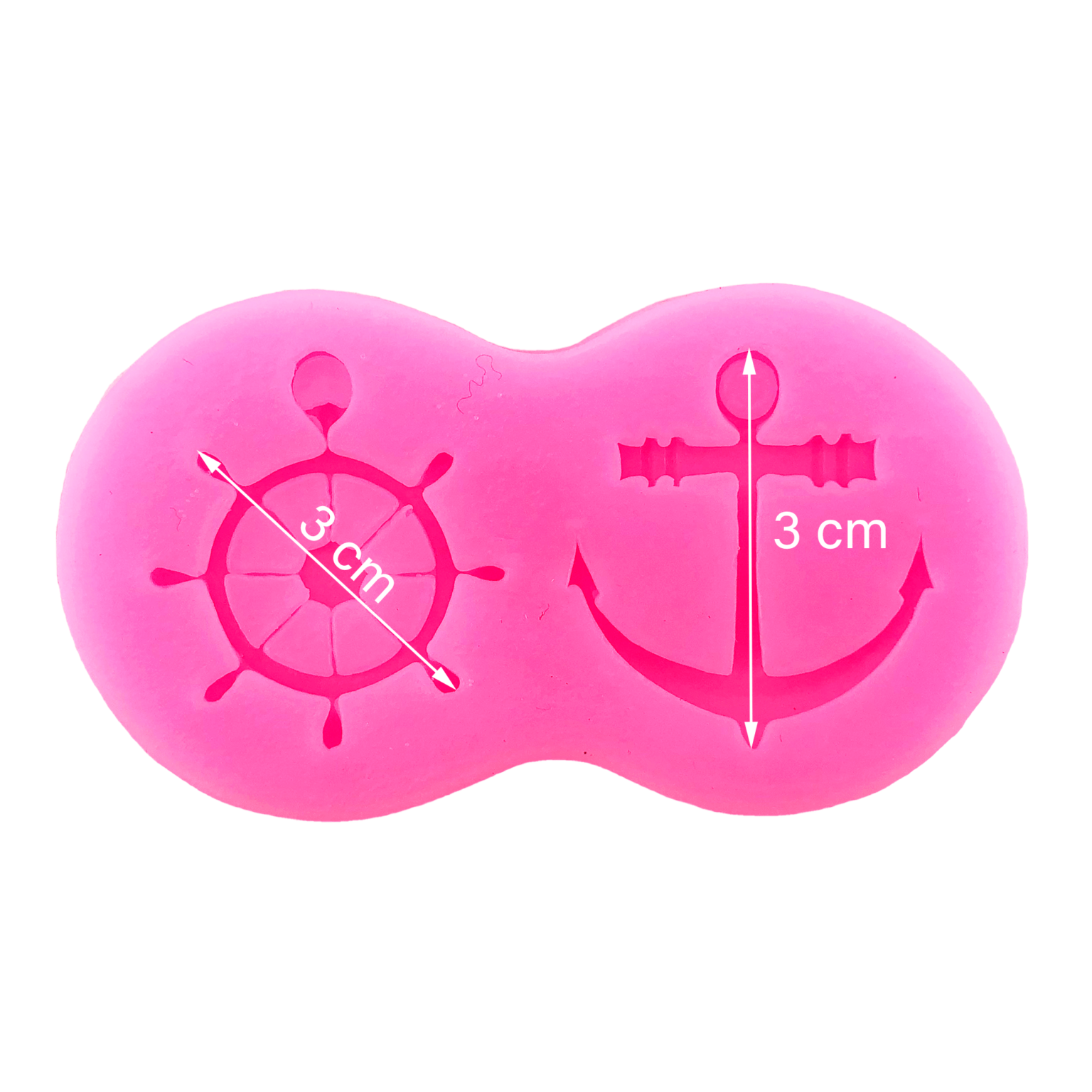 Molde Silicon Ancla Y Timón Para Fondant Pasta De Goma – Panchis Cakes