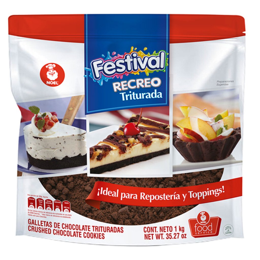 Galletas Trituradas De Chocolate Recreo 1kg – Panchis Cakes